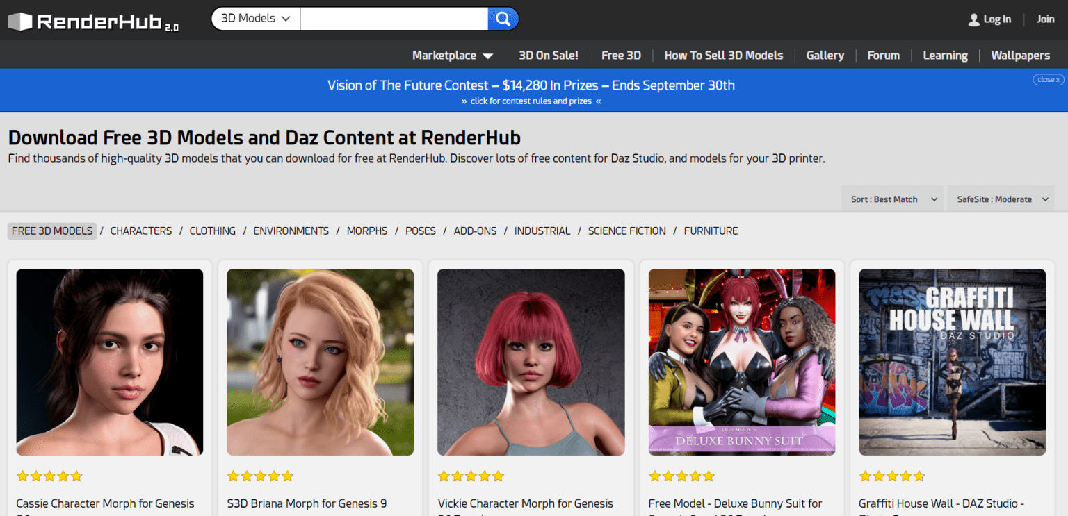 Free 3D Characters: Top 10 websites of 2023 - VionixStudio